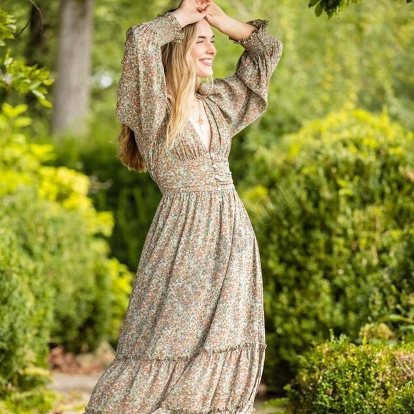 Altar'd State | Dresses | Altard State Rhea Dress Green | Poshmark